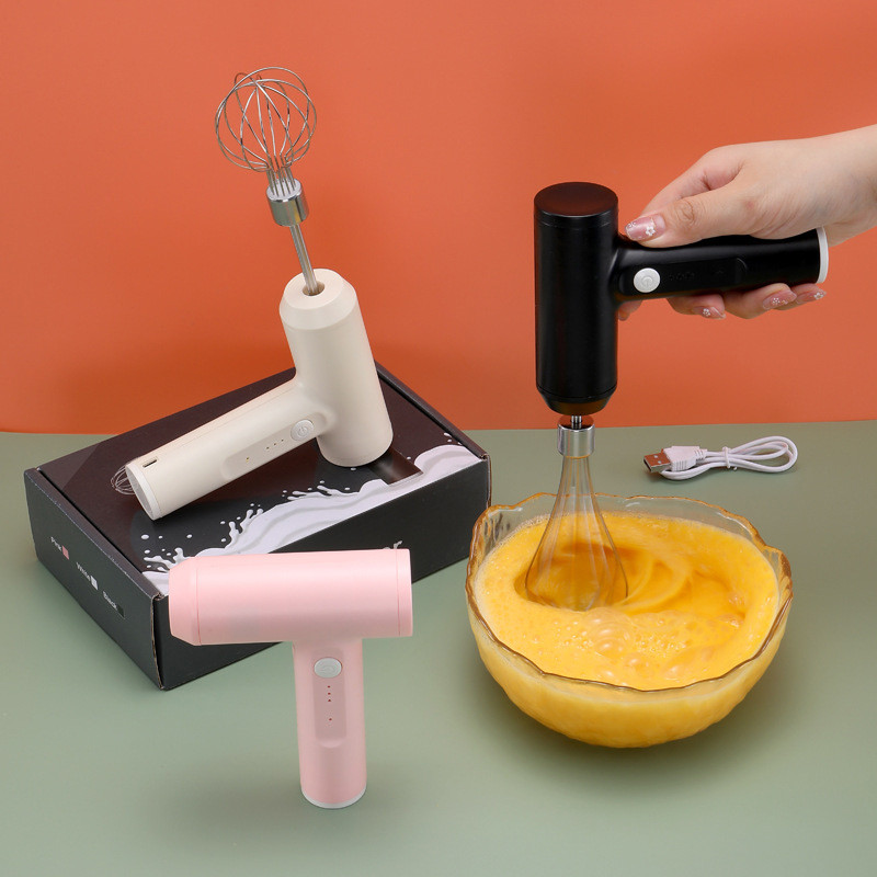 [ety] Wireless Electric Food Mixer Portable 3 Speeds Egg Beater Baking ...