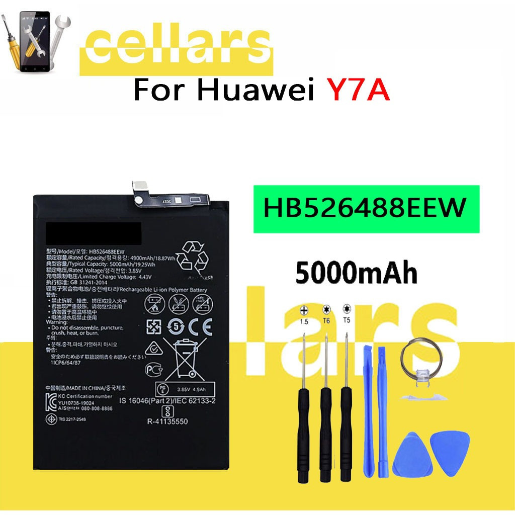 HB526488EEW Battery New For Huawei Y7A 2020/P Smart 2021 Battery Parts ...