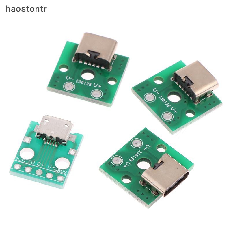 haostontr 10Pcs Micro USB Jack Android Type-C Female Connector Jack ...