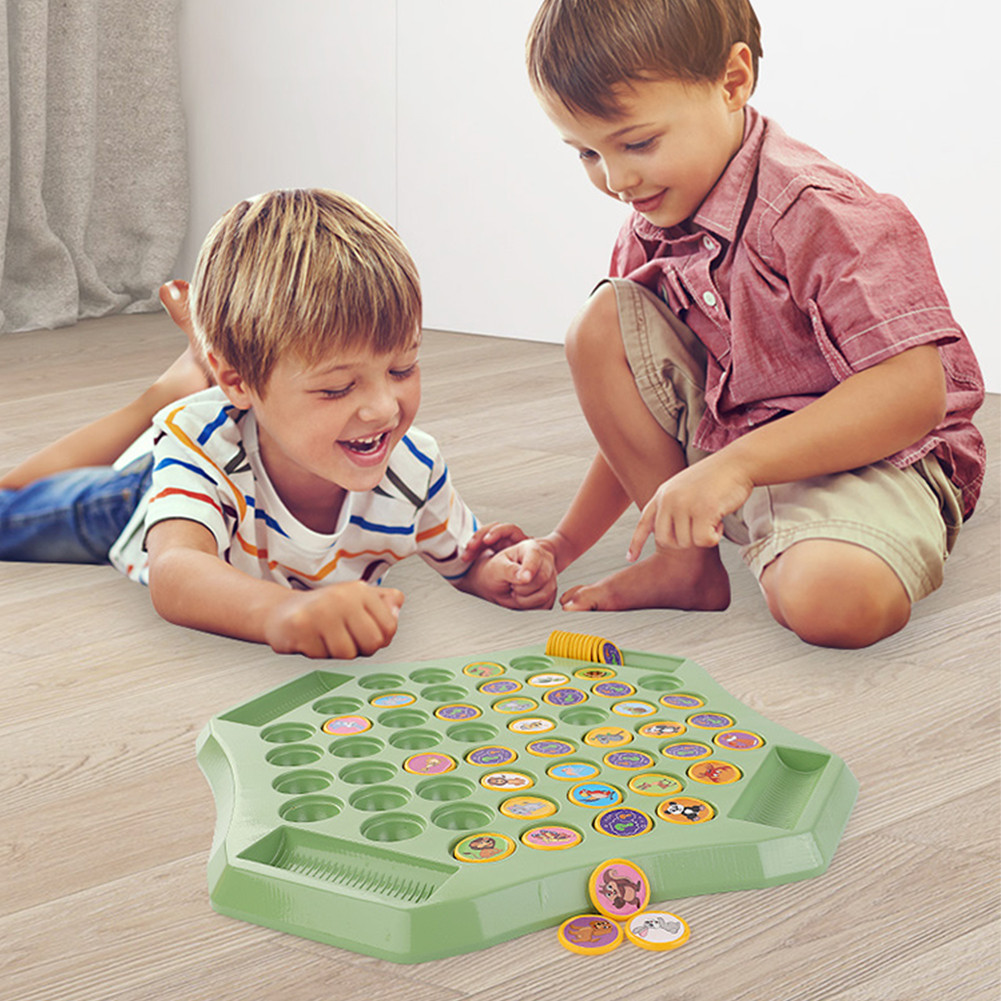 Flip Chess Pieces Board Game 2-4 Players Kid Memory Skill Training ...