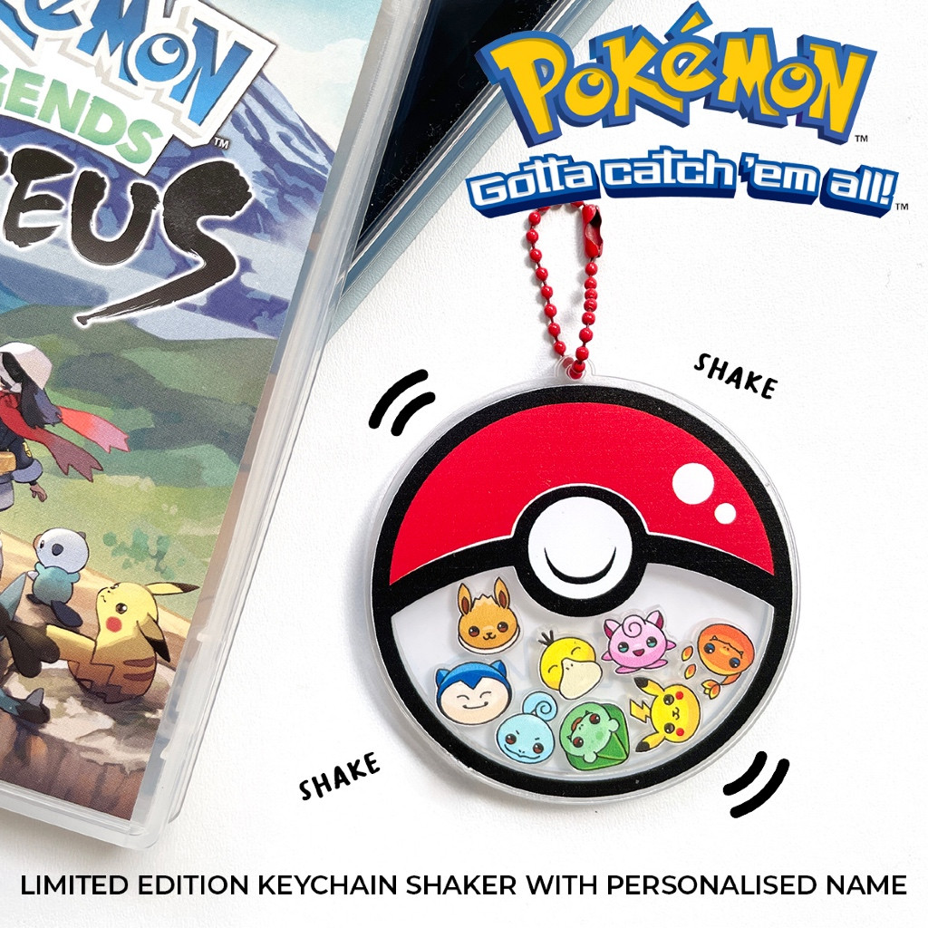 Keychain Shaker Pokemon Custom Name Bagtag Bag Hanger Consult the ...
