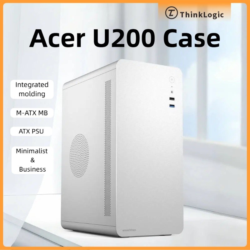 Acer U200 Case Portable Business Office M-ATX/ITX Desktop Small Chassis ...