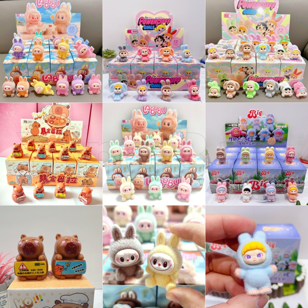 Mini Labubu Crybaby Powerpuff Girls Sanrio blind box Capybara Blind Box ...