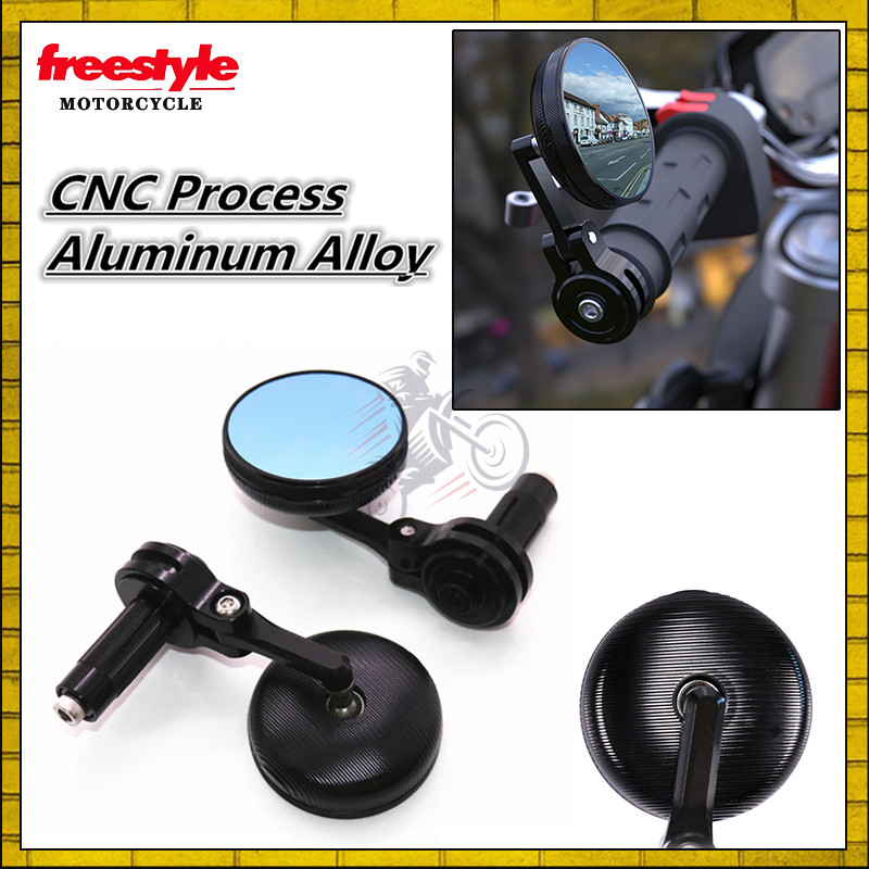 7/8 22mm Universal 1 pair Motorcycle rear view mirror CNC Motorcycle ...