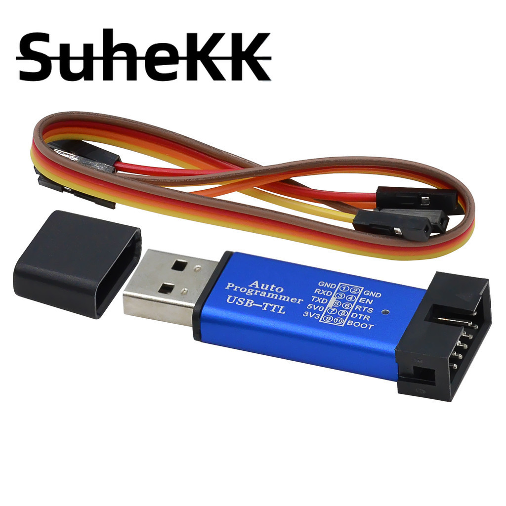 MCU STC 51 Microcontroller Downloader Auto Programmer / 3.3V 5V Universal / Dual Voltage USB to ...