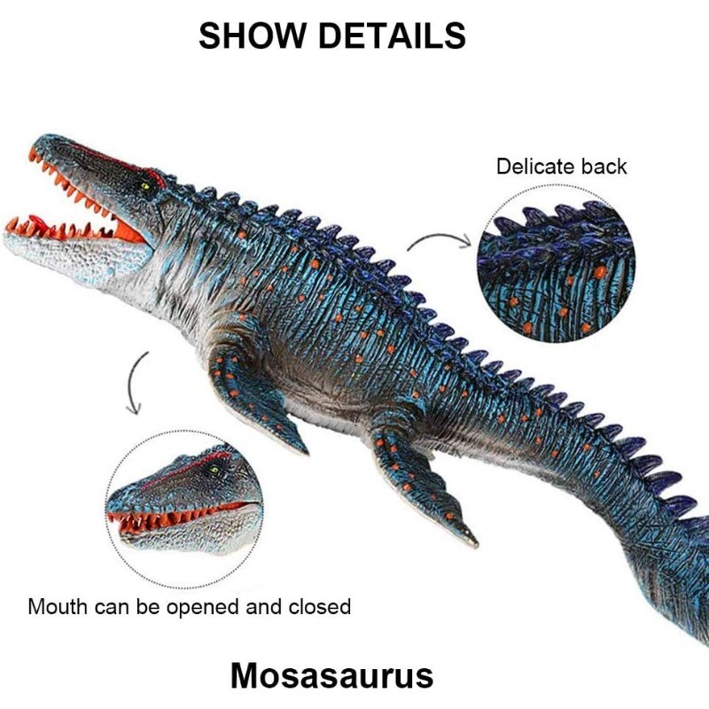 Simulation dinosaur model underwater Mosasaur sea king Mosasaur plastic ...