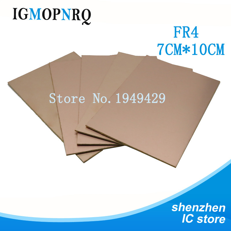 5pcs FR4 7*10CM Single Side Copper Clad plate DIY Kit Laminate Circuit ...