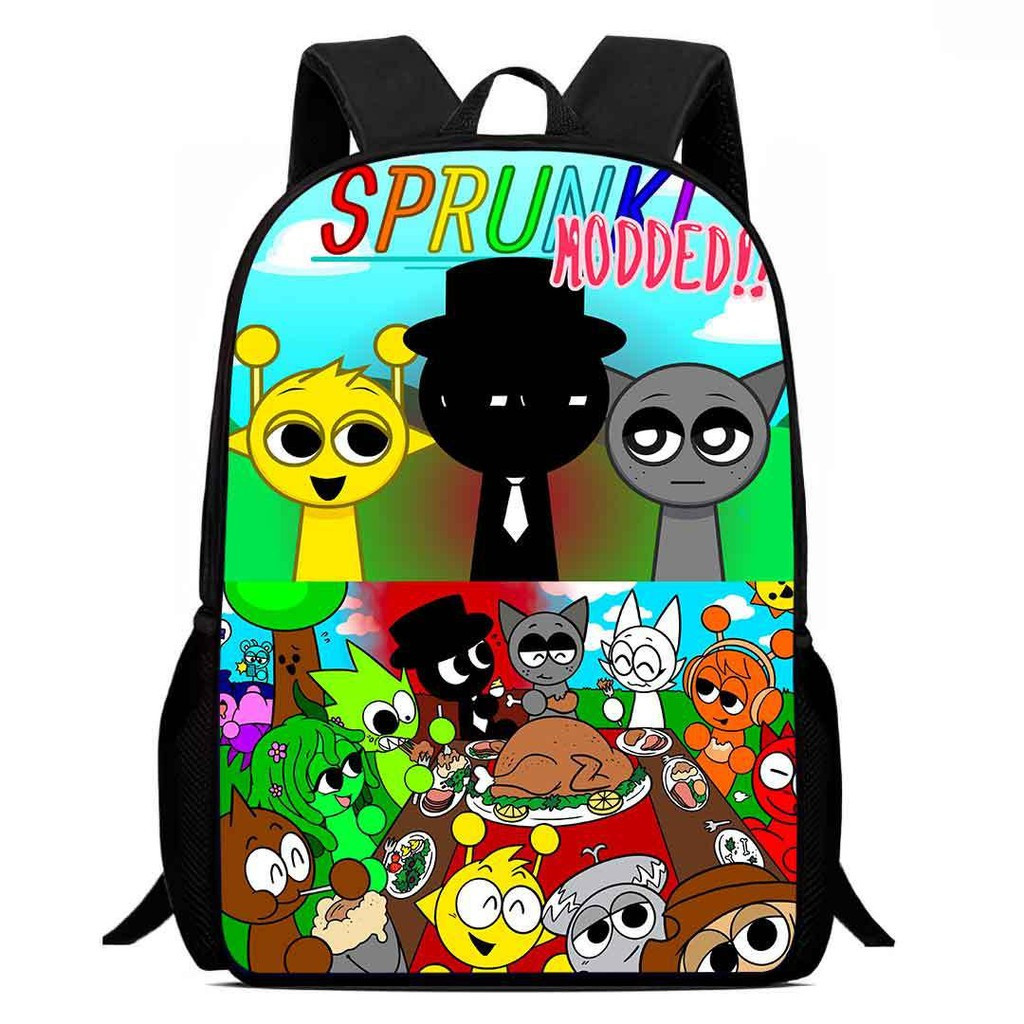 NEW Sprunki Incredibox Sprunki Backpack 16inch For Elementary School ...