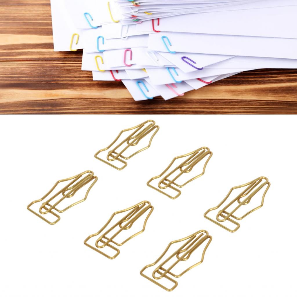Mabao Generic Paper Clips Plastic Covered Wire Gold 100 Pcs Multi ...