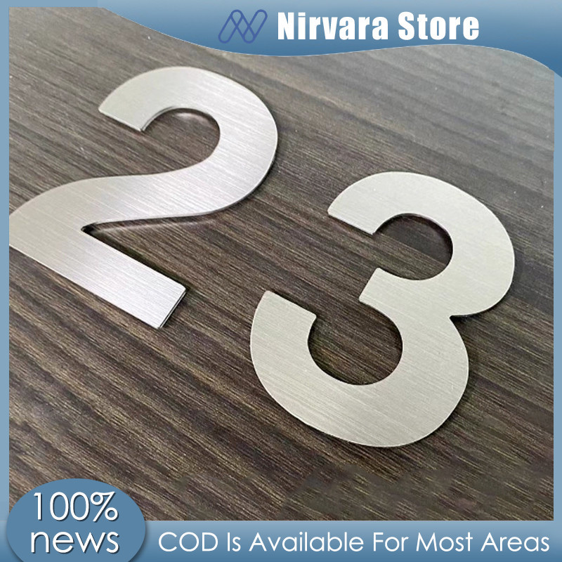 Stainless Steel House Number Plate House/Room/Door Number Plate Home ...