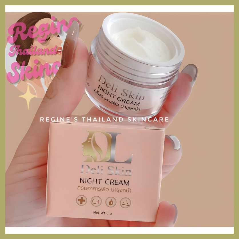 DELI`m)SKIN?Ov{NIGHTRqCREAM-VqFOR-IwACNES/MELASMA/-AdDULL-uPSKIN-CFROM THAILAND (5g) | Shopee ...