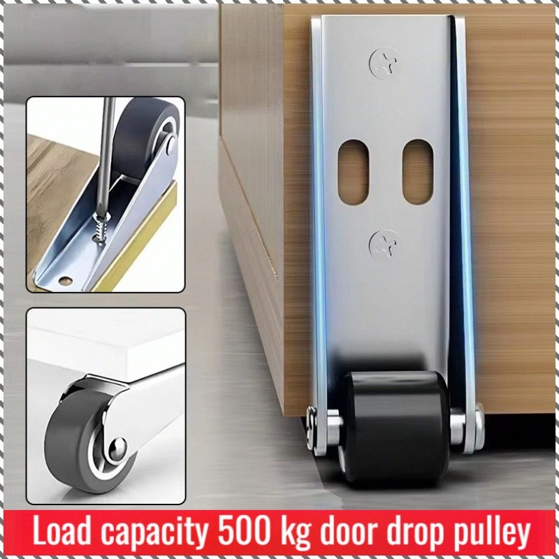 Old wooden door door drooping sliding door bottom wheel anti-slip wheel ...