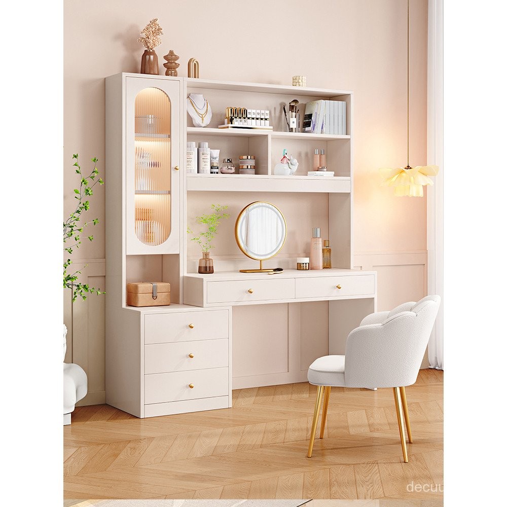 Dressing Table with Storage Cabinet Integrated Bedroom Simple ...
