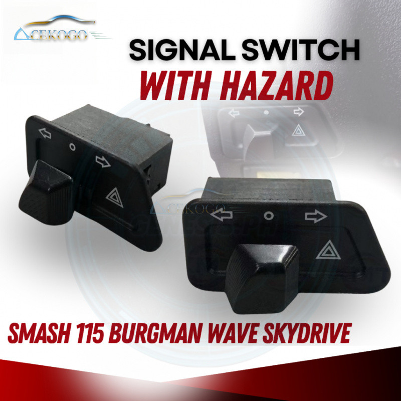 ACEKOGO Motorcycle Signal Light Switch With Hazard For Smash Wave ...