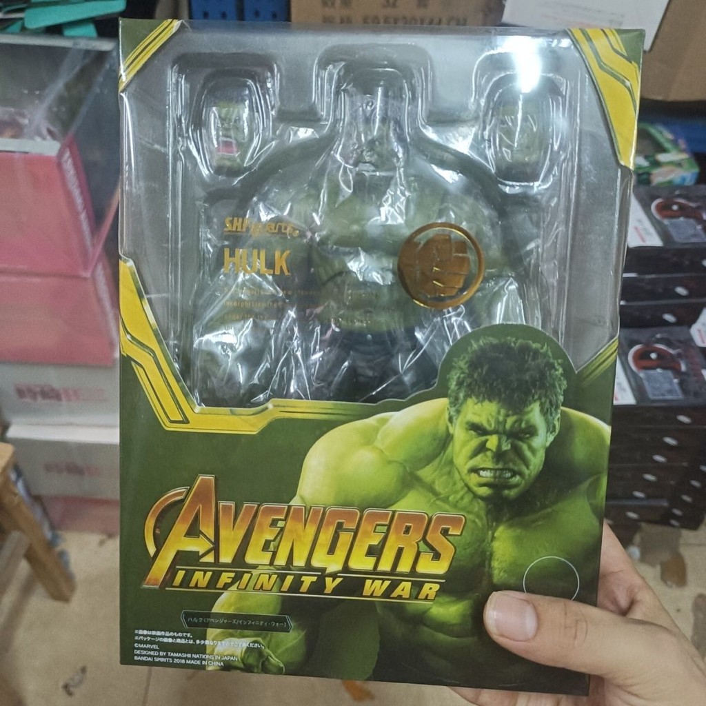 Avengers: Endgame Second Generation SHF Hulk Iron Man Articulated Boxed ...