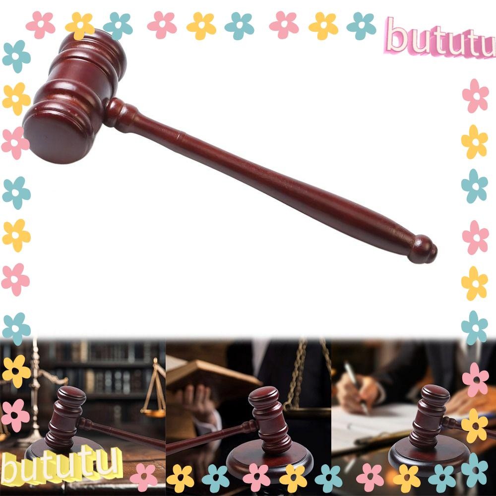 BUTUTU Wooden Judge Hammers, Handcrafted Delicate Knock Wood Gavel ...