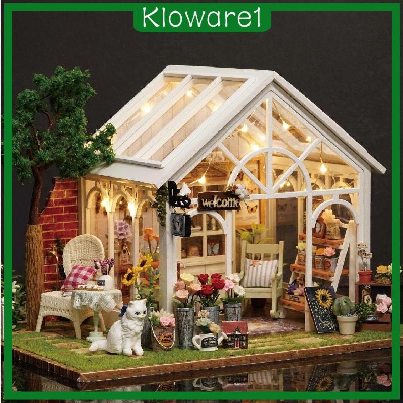 [Kloware1] Dollhouse DIY Kit with Accessories Wooden Toys Tiny House ...