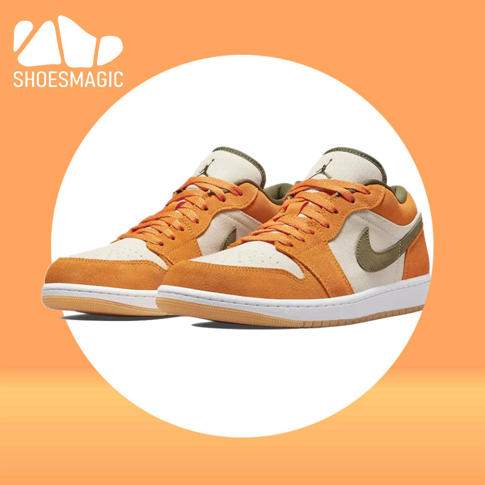 J1 low se "ceramic! Low cut retro sneakers shoe in orange yellow OEM ...