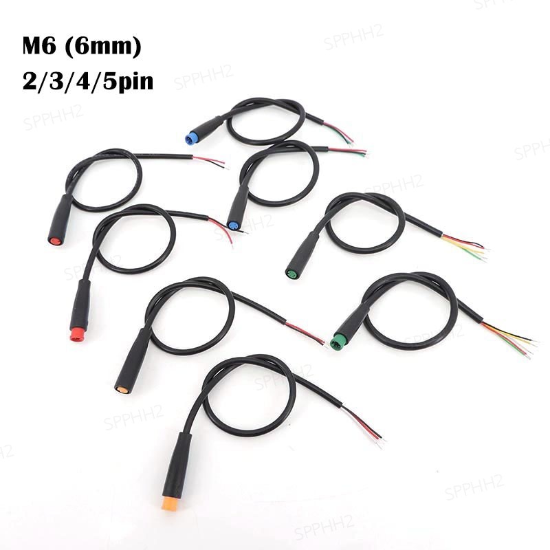 1/4 pairs M6 6mm 2 3 4 5 Pin Waterproof Cable M-6 Solar Panel Terminal ...