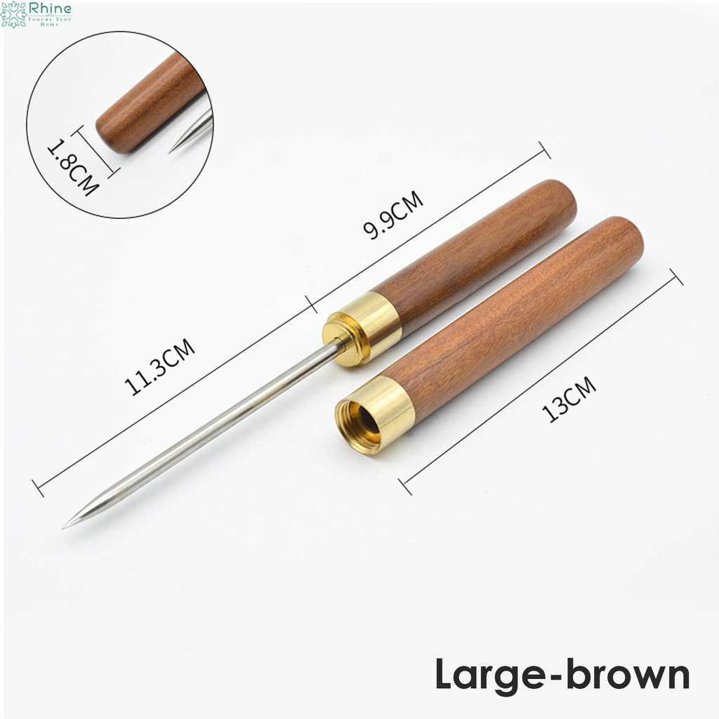 Rhine Stainless Steel Ice Pick with Wooden Handle and Sheath Kitchen ...