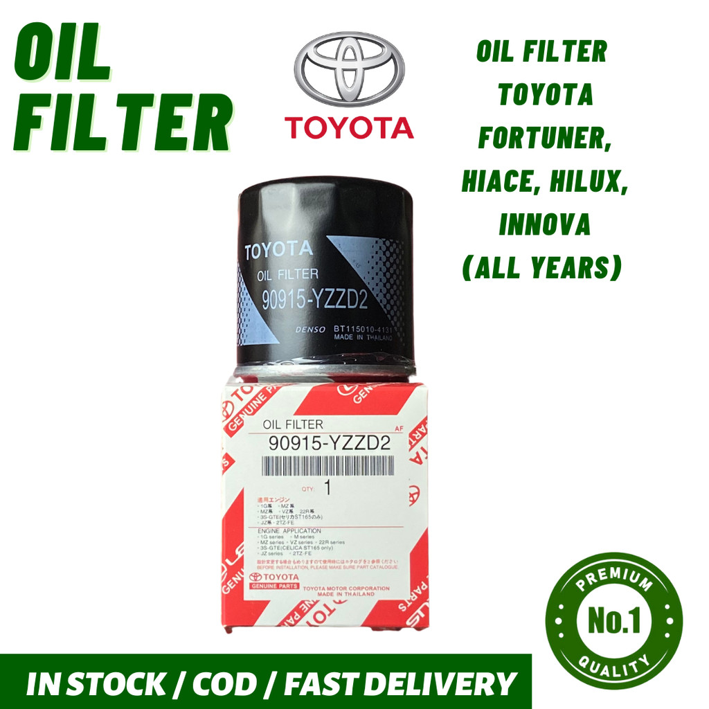 OIL FILTER for TOYOTA FORTUNER, HIACE, HILUX, INNOVA (ALL YEARS) (90915 ...