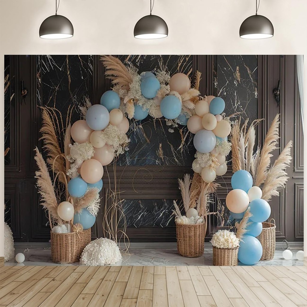 Boho Balloons Photography Backdrop Bohemian Style Balloon Photography ...
