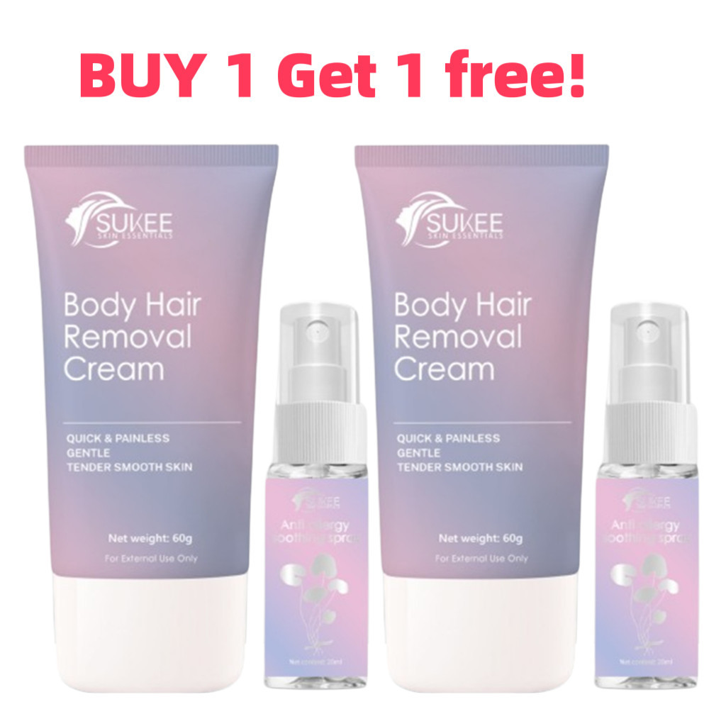 ( BUY 1 TAKE 1)SUKEE Body Hair Removal Cream Soothing Set For Men And ...