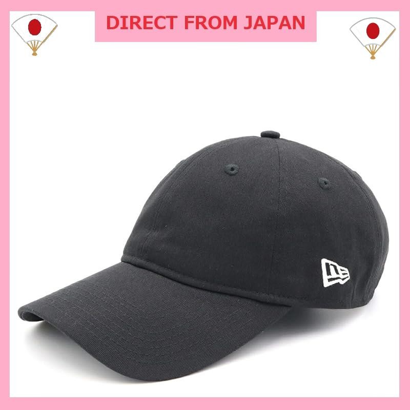 [New Era] 9TWENTY Long Visor Non-wash Cotton Basic Black Cap [New Era ...