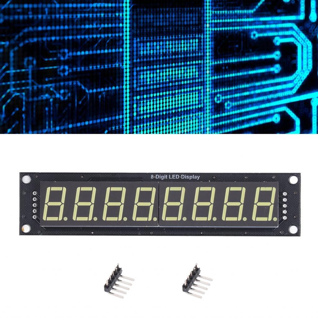 Ffggg 8 Digit Tube 7 Segment LED Display Module 74HC595 Driver ...