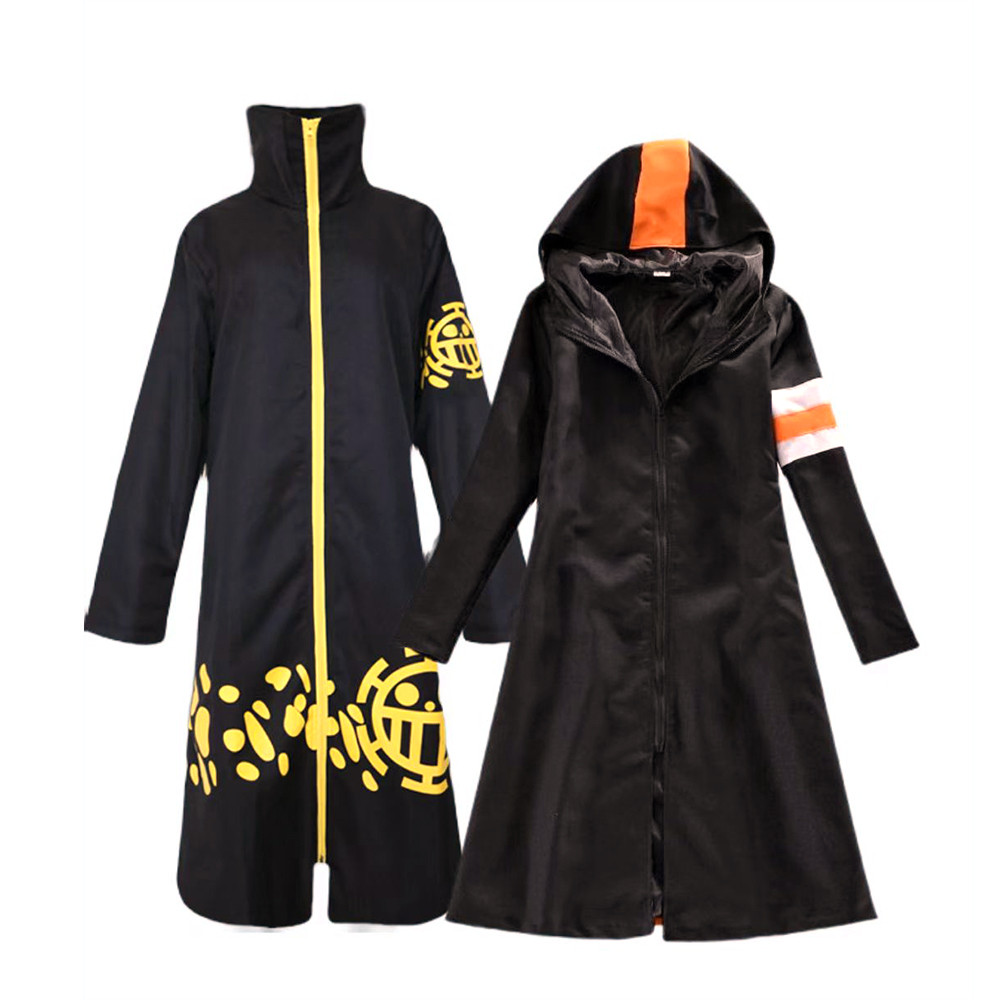 Anime One Piece Trafalgar D. Water Law Long Windbreaker Cosplay ...