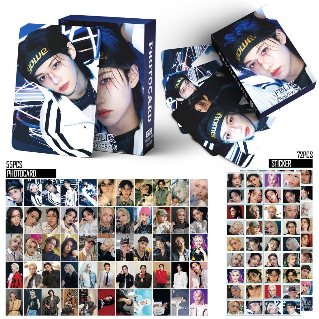 55-127pcs STRAY KIDS FELIX HOLLOW Lomo cards JAPAN Mini Album SKZ ...