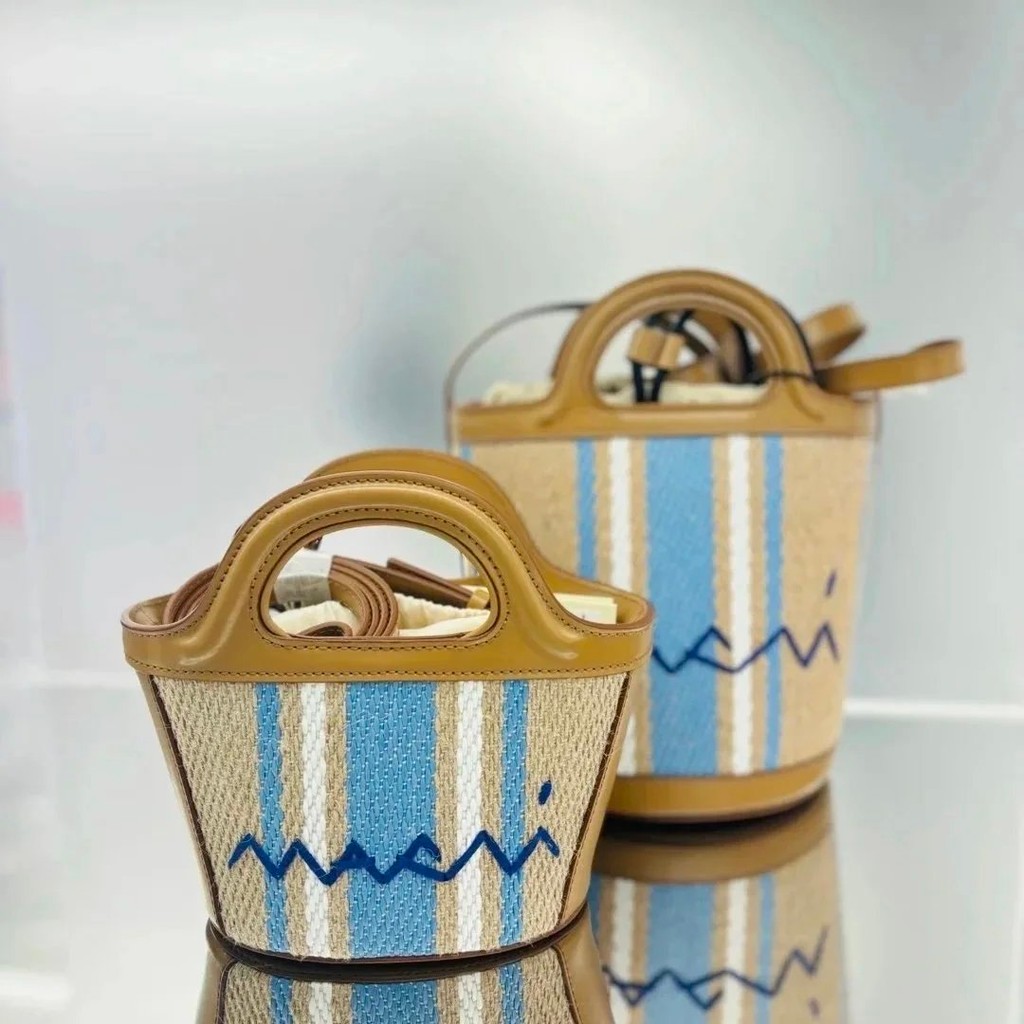 Original Label Mani Classic Straw Woven Vegetable Basket Bag Raffia ...