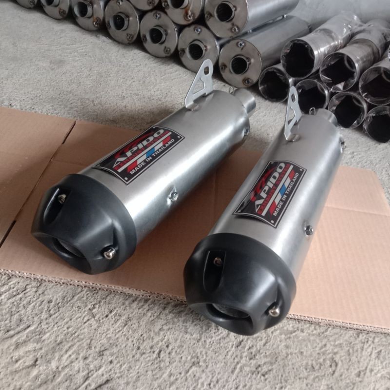 Exhaust Canister Apido Pipe 51mm for Raider 150 carb Tmx Bajaj ct ...