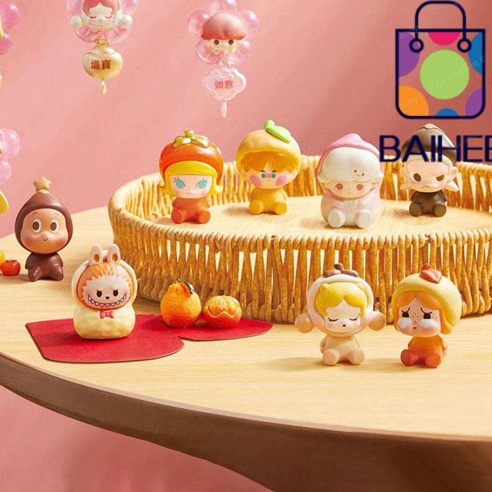 BAIHEE Anime Figure Model, Year Series MOLLY Labubu CRYBABY Small ...