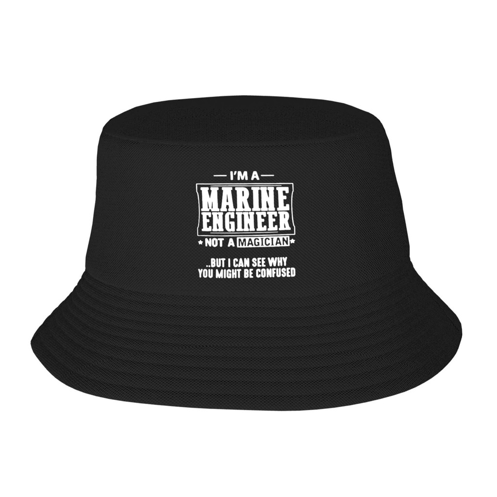 I Am A Marine Engineer Not A Magician Fisherman's Hat Bucket Hat ...