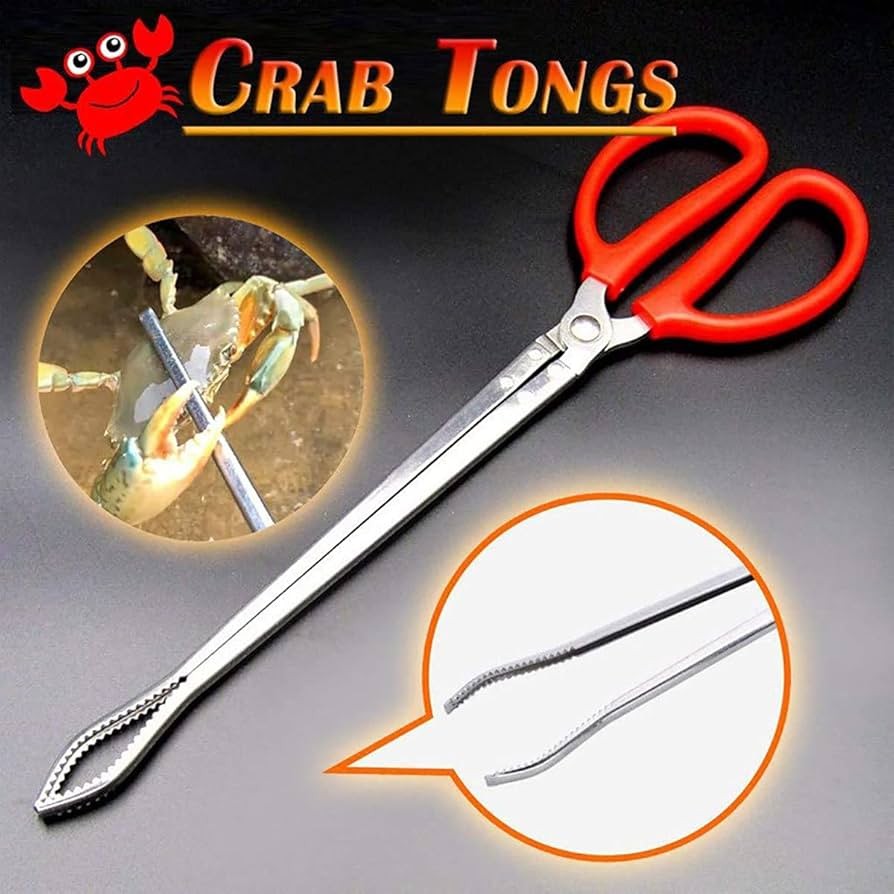 Stainless Steel Anti-Slip Long Handle Tongs, Heavy-Duty Clamp for ...