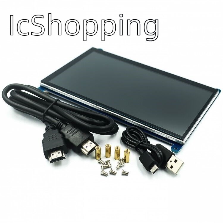 7 inch LCD Display HDMI-compatible Touch Screen 1024x600 Resolution Capacitive Touch Screen ...