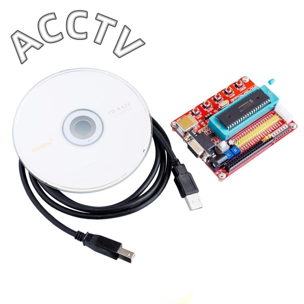 ship Microchip pic microcontroller minimum system development board PIC16F877A + USB CABLE ...