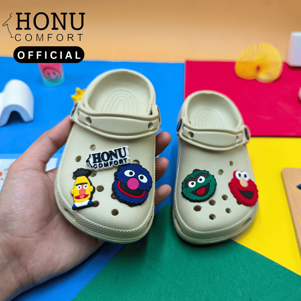 Sesame Street Character Classic Crocs Sandals Slippers For Kids Girls ...