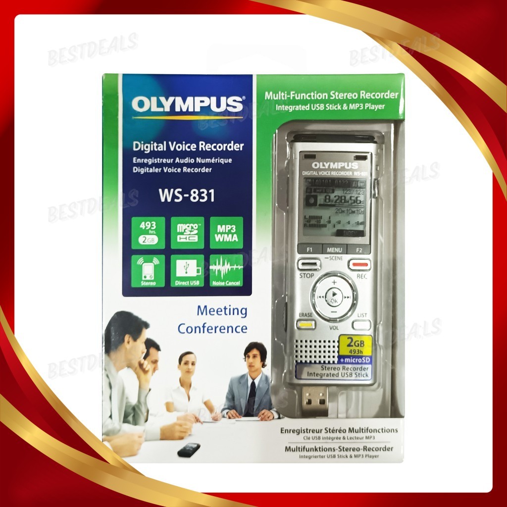 Olympus Digital Voice Recorder WS-831 (Noise Cancel) | Shopee Philippines