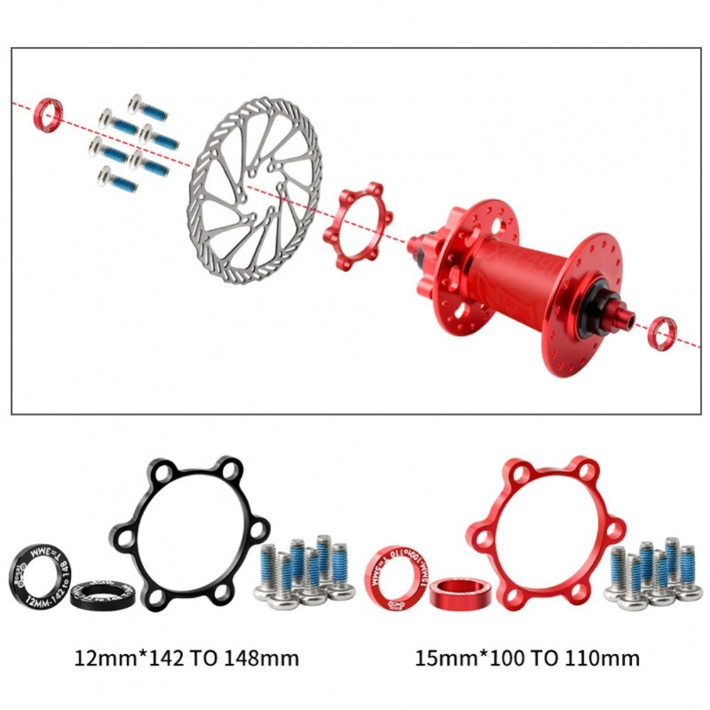 Convert Your Bicycle Hub to 15x100mm/12x142mm to 110mm/148mm Boost ...