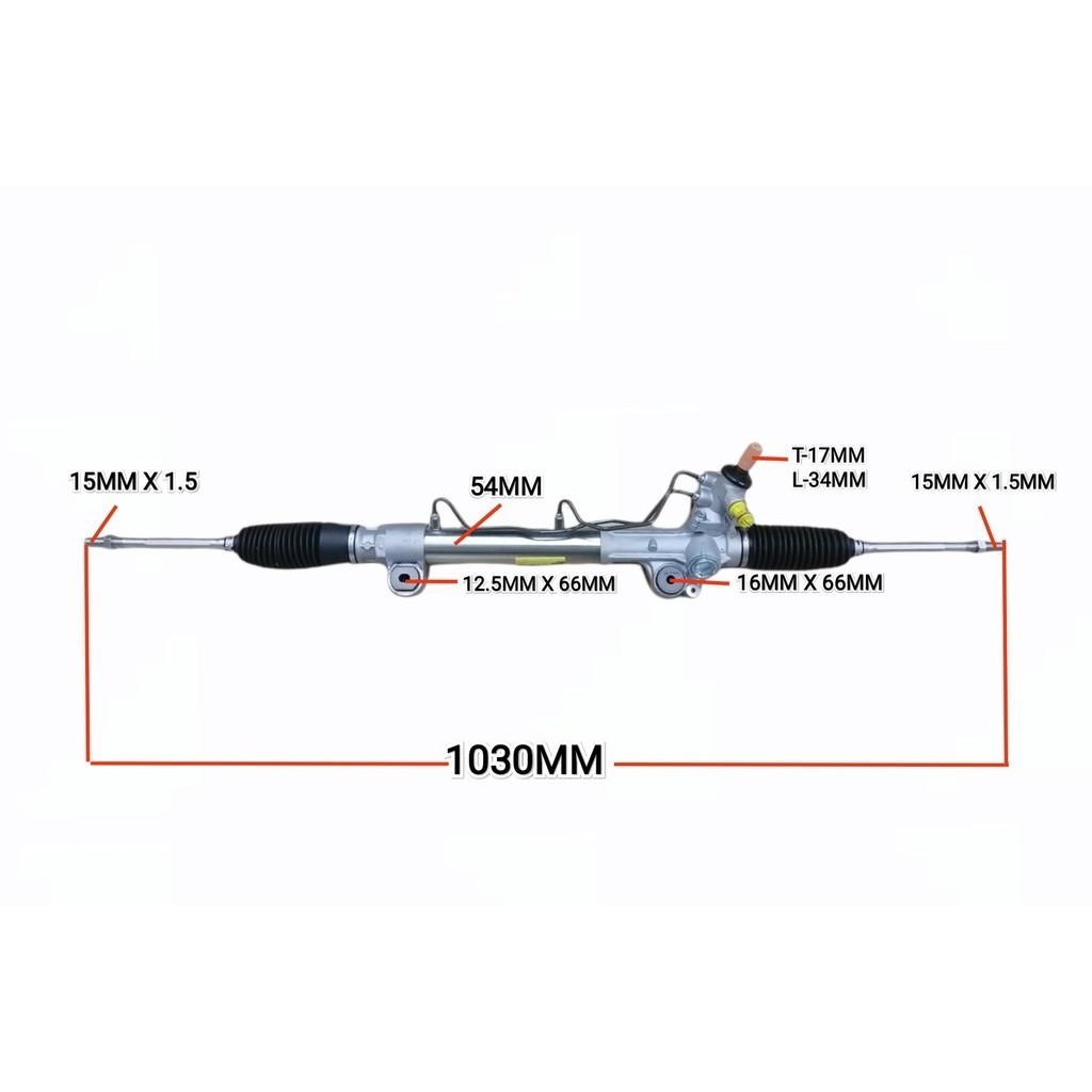 POWER STEERING RACK & PINION ASSEMBLY TOYOTA HILUX FORTUNER 4X4 1KD ...