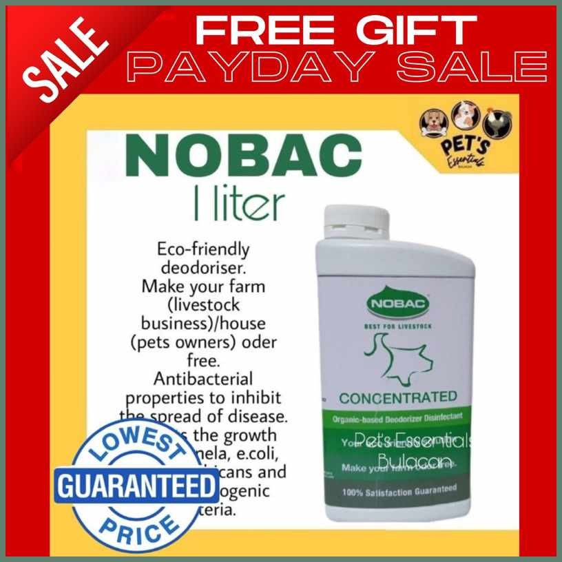 NOBAC~VW@Organic-Based&vE$Deodorizer)Ja}Disinfectant>lI}1L | Shopee ...