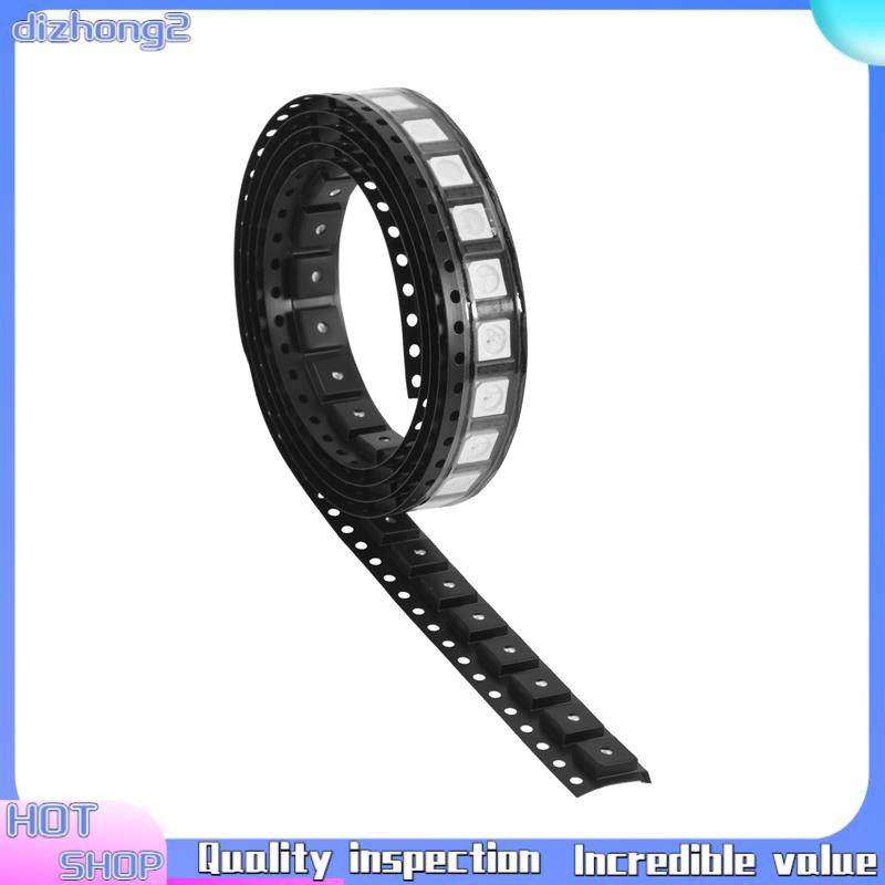 [dizhong2]100PCS WS2812B RGB LED Chip 5050SMD White PCB WS2812 ...