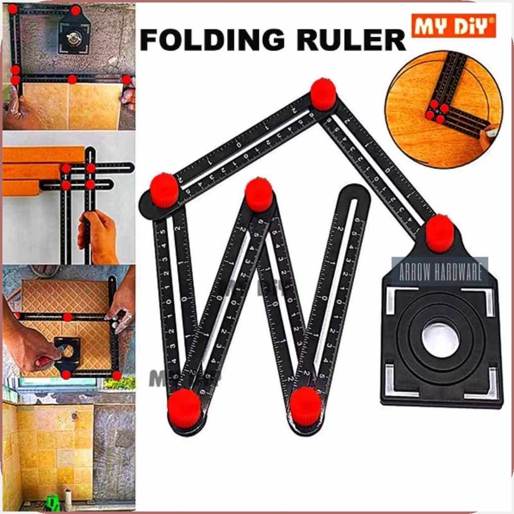Adjustable[Y-6*E*Multi*S?Angle*V?Ruler*b?Measuring+VZ@Foldable+SW@Ruler ...