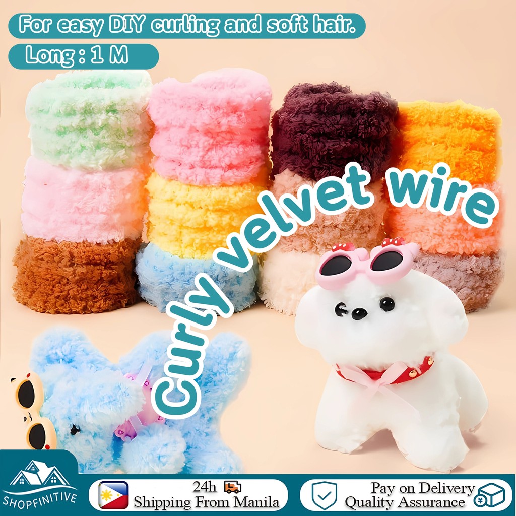 coral Twist Bar Coarse Plush Chenille Stems Colorful Sticks DIY wire ...