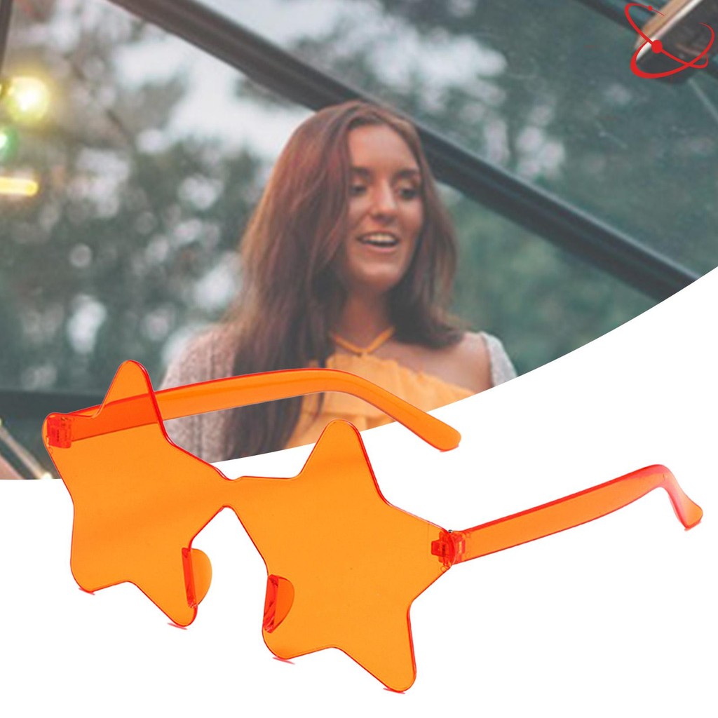 Bouncy Girl Party Prom Star Glasses Trendy Cute Pentagram Eyewear For ...