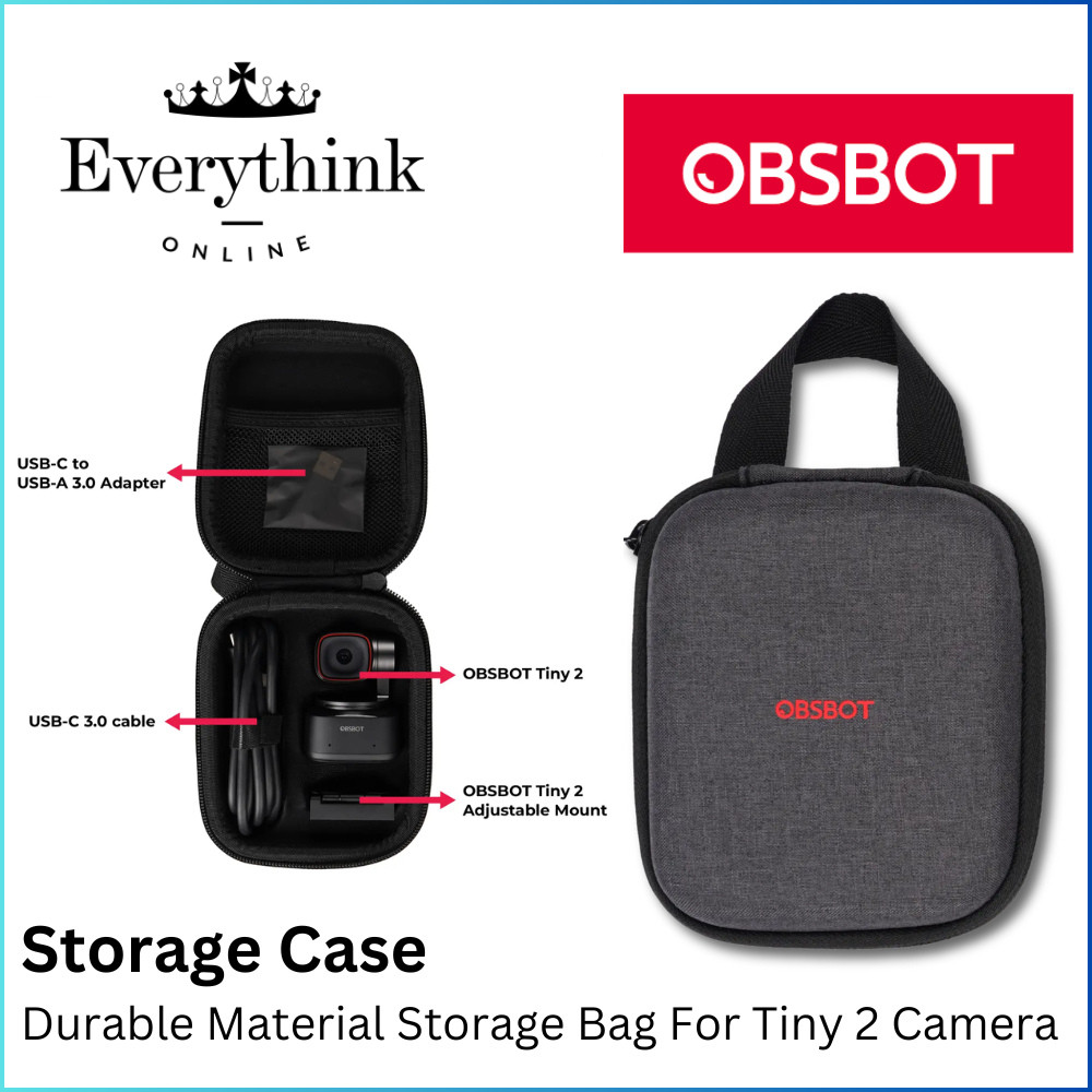 OBSBOT STORAGE CASE STORAGE BAG FOR TINY 2 AI PTZ CAMERA WITH DURABLE ...