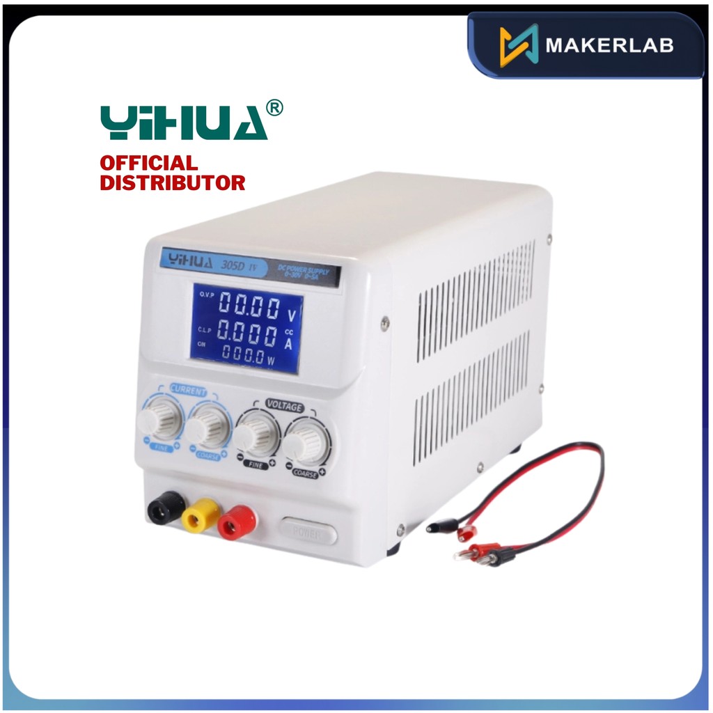 YIHUA 305D-IV Regulated DC Variable Bench Power Supply 0-5A 0-30V Adjustable Low Noise | Shopee ...