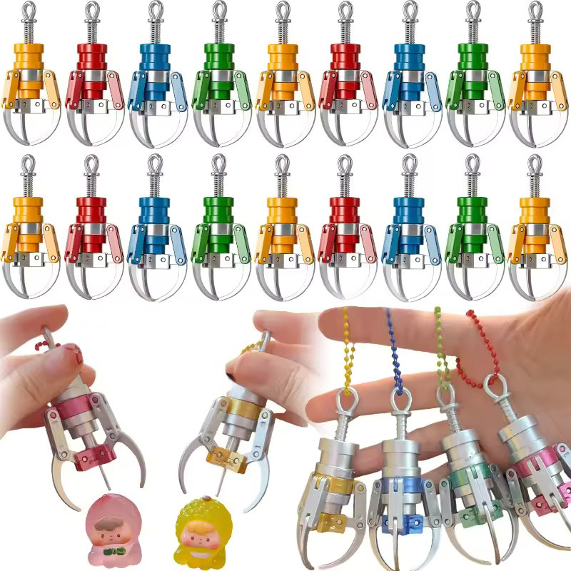 Mini Claw Machine Keychain Stress Relief Toy DIY Accessory As A Desk ...
